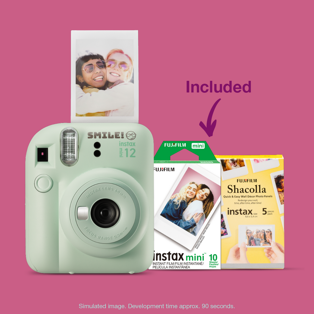 instax camera mint green